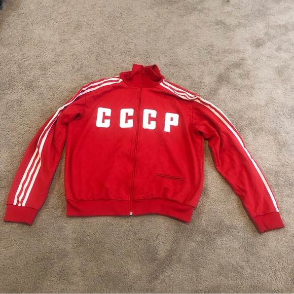 adidas | Shirts | Vintage 8s Soviet Union Adidas Jacket | Poshmark